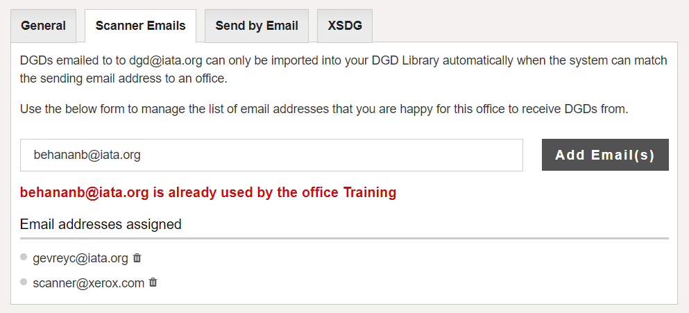 Scanner Emails